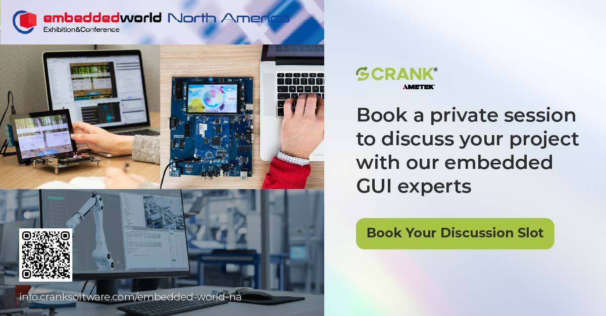 Crank Software at Embedded World NA | Book Free Consultation