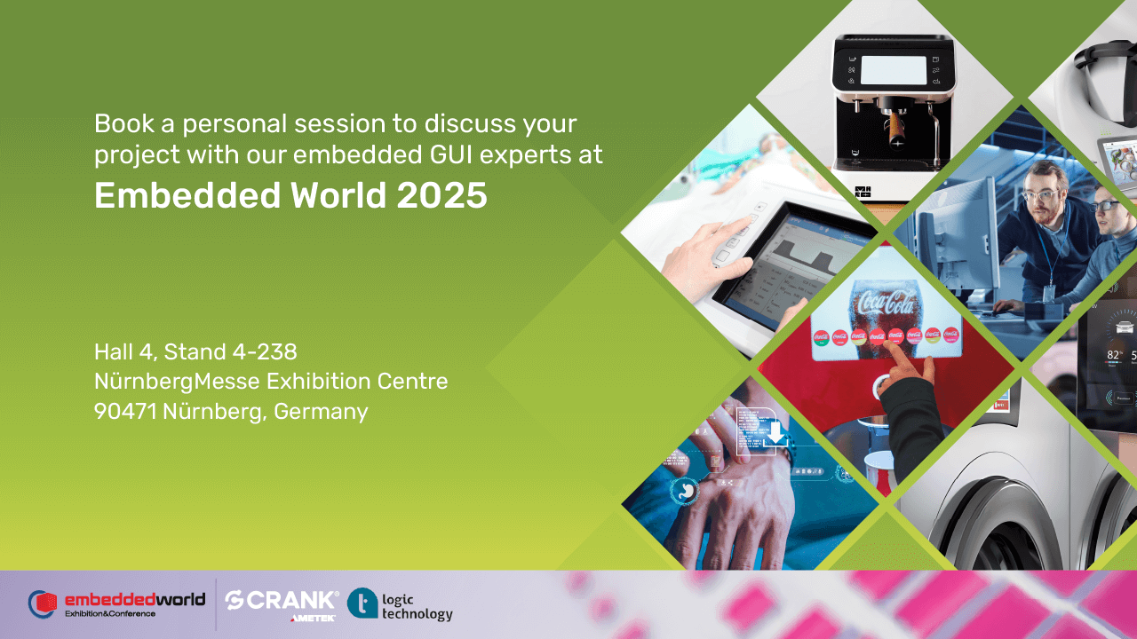 Crank at Embedded World Germany 2025 | Book a GUI Consultation